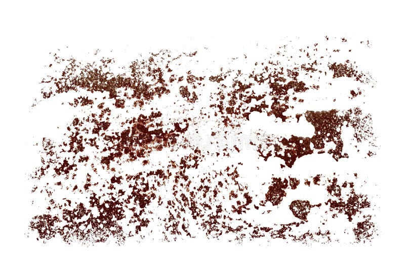 Pieces of Rust Isolated on a White Background Stock Image - Image of ...