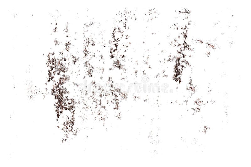 Pieces of Rust Isolated on a White Background Stock Image - Image of ...