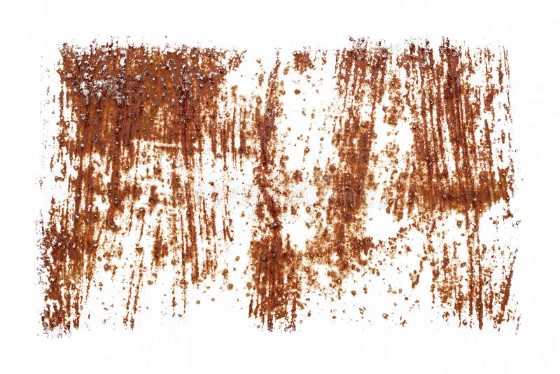 Pieces of Rust Isolated on a White Background Stock Photo - Image of ...