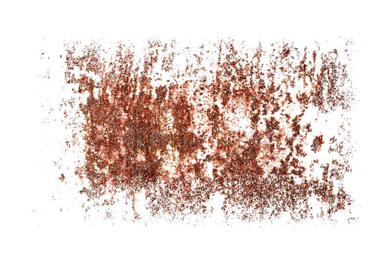 Pieces of Rust Isolated on a White Background Stock Image - Image of ...