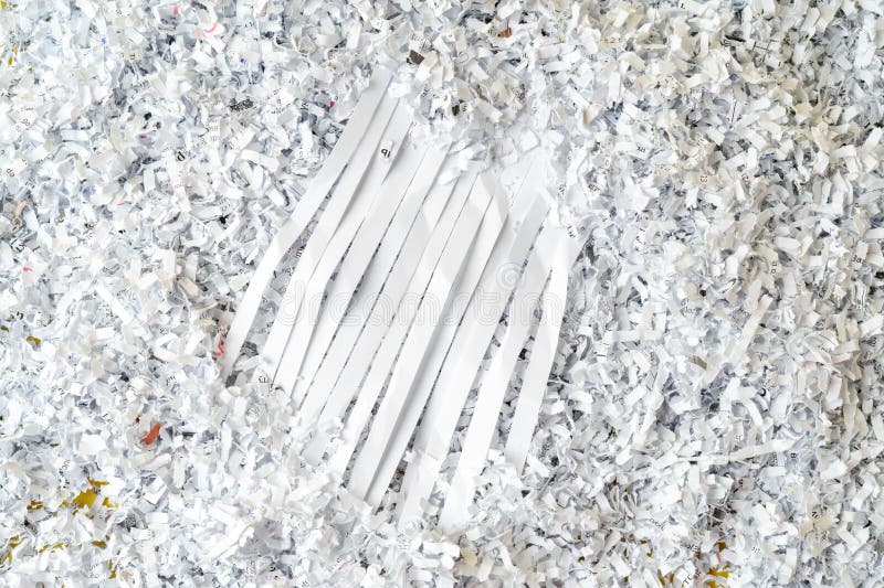 Pieces of Shredded Paper in Pile for Background Close Up Stock Photo ...