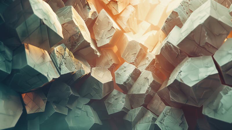 Pieces of Stone Wall with Broken Textured Edges, Debris Stone Slabs ...