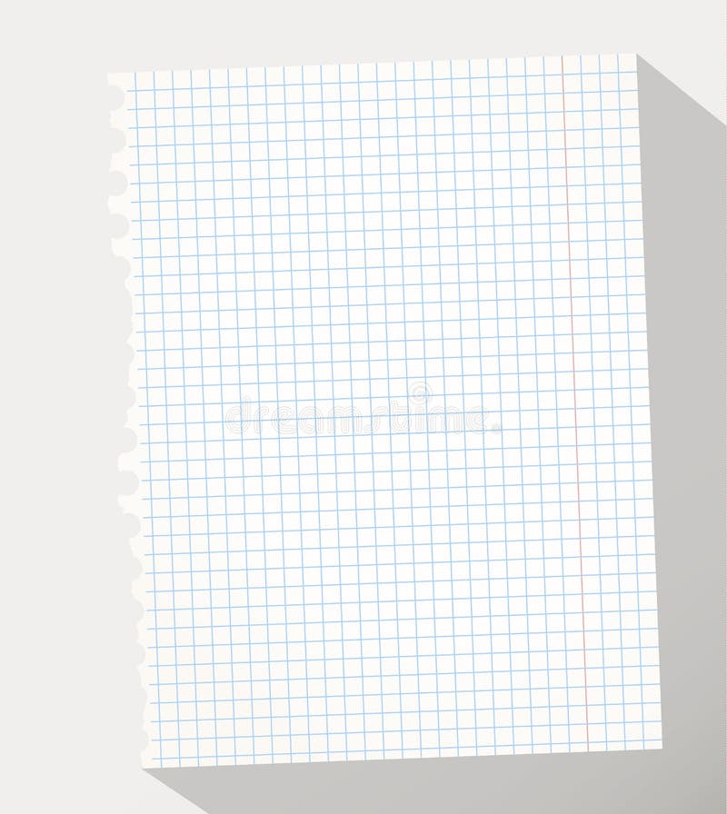 Pieces of Torn Gray Lined Note Paper Stock Vector - Illustration of ...