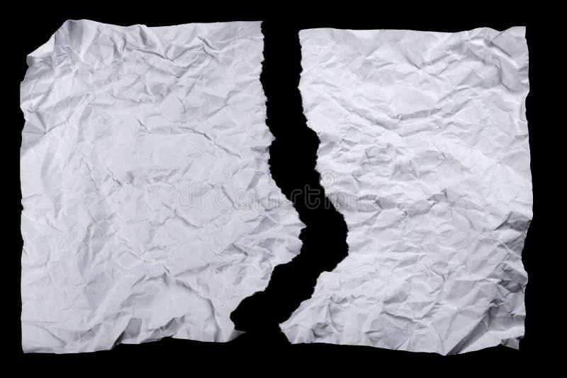 Pieces of Torn Paper, Piece for Adding a Message Stock Image - Image of ...