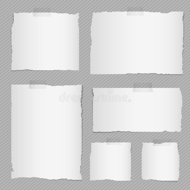 Striped Torn Brown Paper Pieces are Stuck on Lined Diagonal Background ...