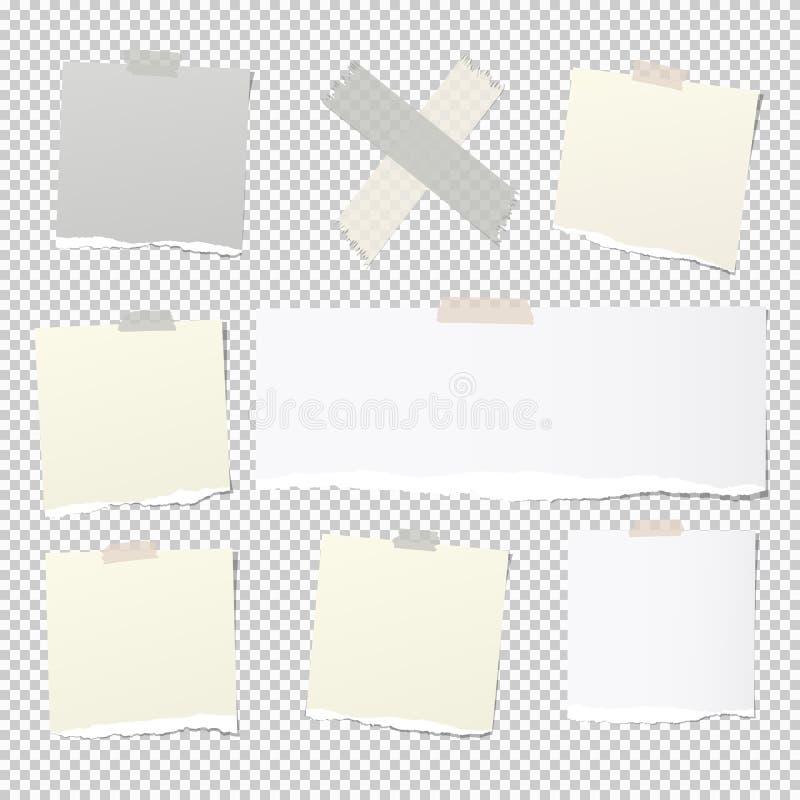 Blank Sheet Lined Paper of Notepad Sticky Memo Note Vector Stock Vector ...