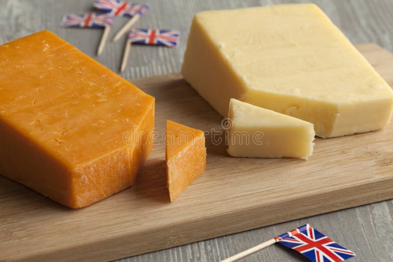 Pieces of Traditional English Cheese Stock Photo - Image of food, fresh ...