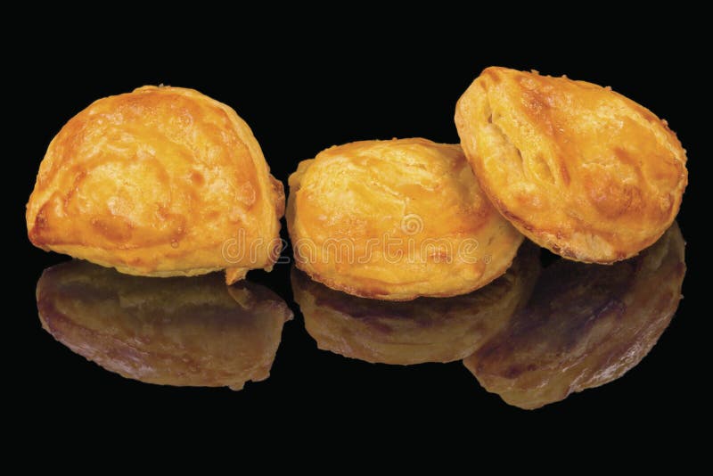 Pieces of Traditional Greece Banitsa with Reflection Stock Photo ...