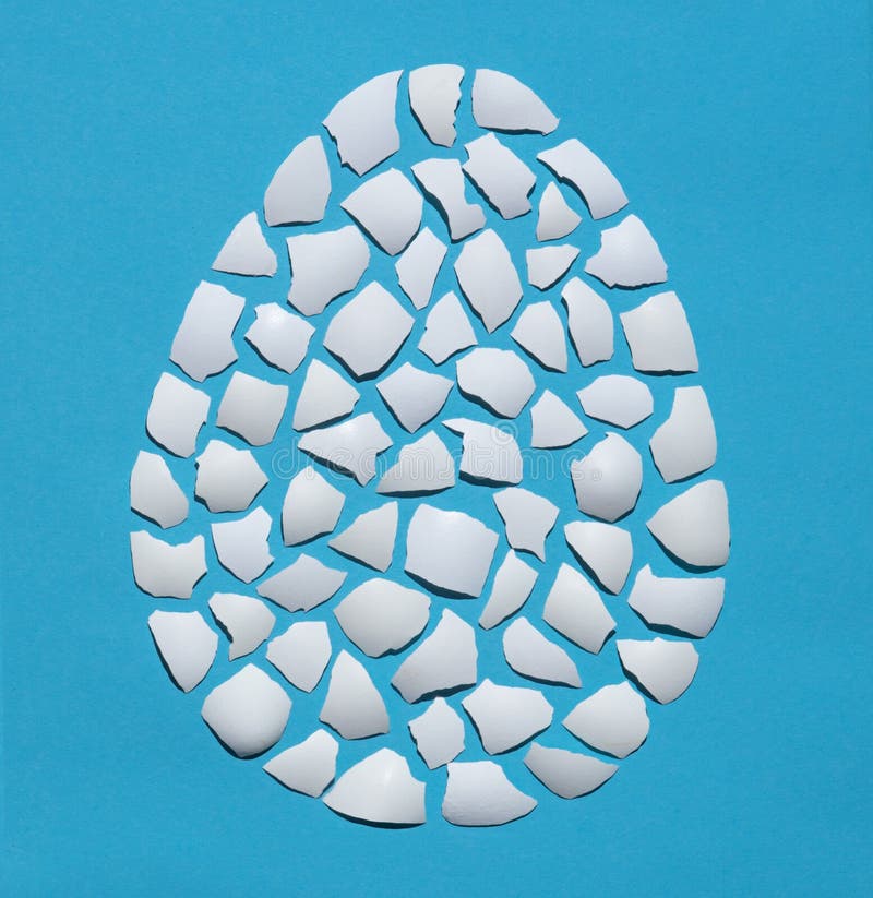 Eggshell Mosaic, Easter Pattern Stock Image - Image of crash, broke ...