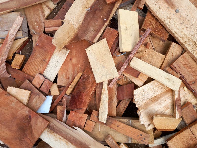 Pieces of Wood, Scraps of Wood from Building Construction Stock Image ...