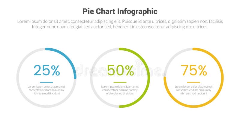 Piechart or Pie Chart Diagram Infographics Template Diagram with 3 ...
