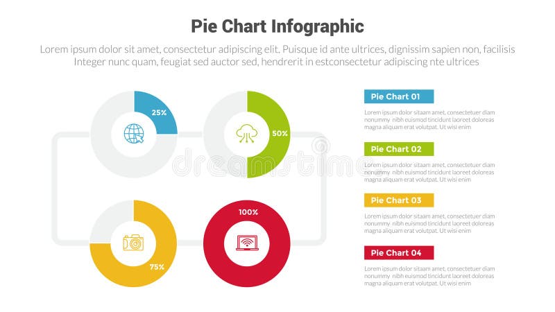 Piechart or Pie Chart Diagram Infographics Template Diagram with 2 ...