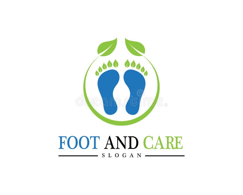 Pied Logo Template Design illustration de vecteur. Illustration du ...