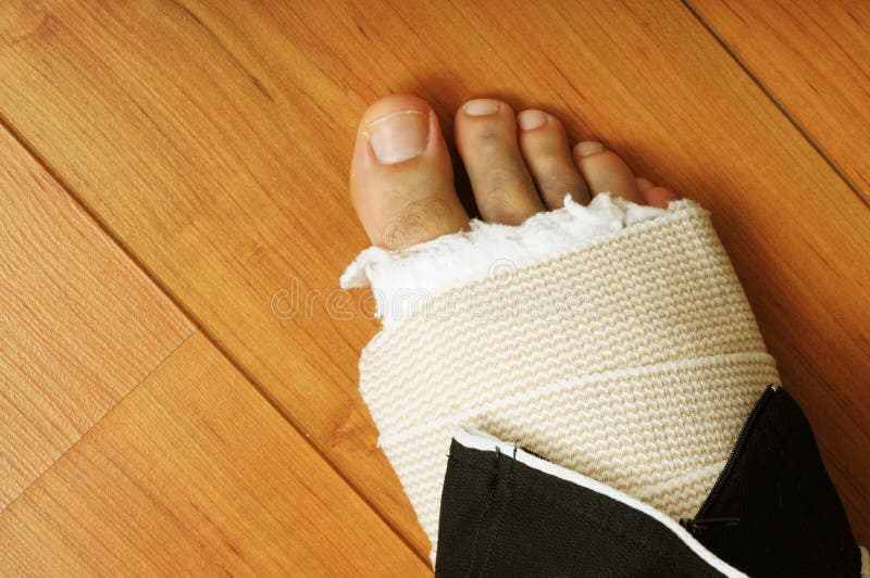 Un Dito Del Piede Rotto Raggi X Del Piede Con La Designazione Del Punto ...