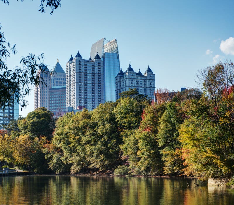 HDR of Atlanta stock image. Image of traffic, blur, blue - 27582339