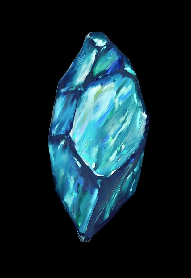 Piedra, Cristal Del Topacio Stock de ilustración - Ilustración de ...