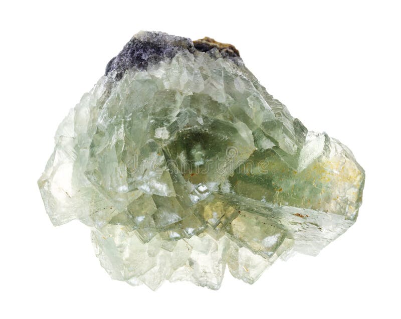 Piedra Cruda Del Fluorito En Blanco Imagen de archivo - Imagen de macro ...