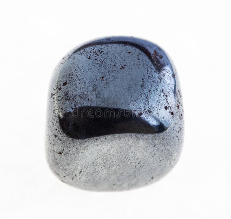 Piedra De Gema Negra Pulida Del ónix En Blanco Foto de archivo - Imagen ...