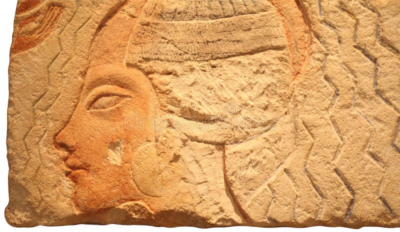 Piedra Egipcia Con La Cabeza Grabada Fotografía editorial - Imagen de ...