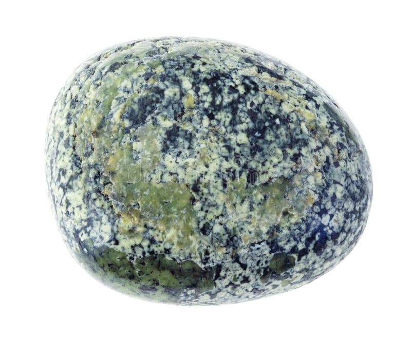 Roca Serpentina Verde Cruda En Blanco Foto de archivo - Imagen de ...