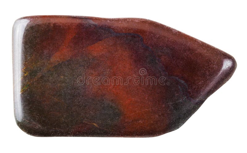 Piedra Rojiza Del Jaspe Aislada En Blanco Imagen de archivo - Imagen de ...