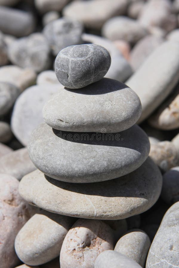 Piedras Redondas Del Guijarro Imagen de archivo - Imagen de mineral ...