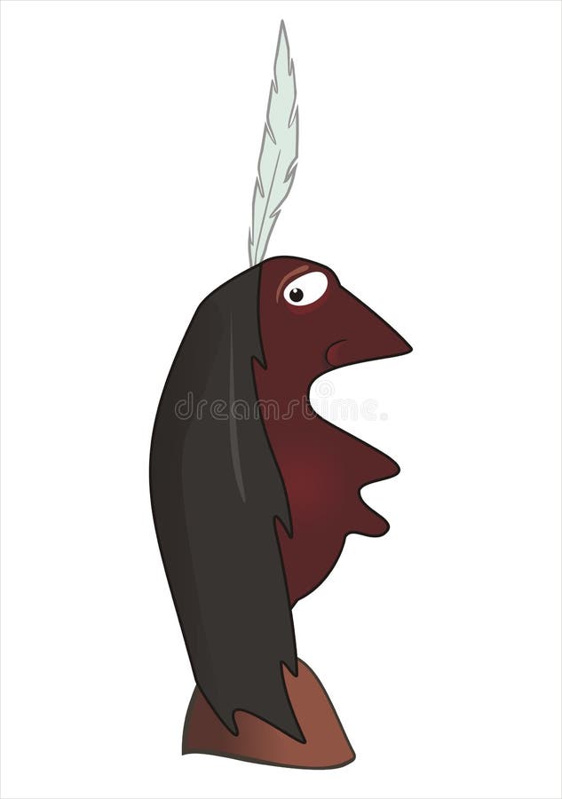 Piel roja ilustración del vector. Ilustración de plomo - 10953933