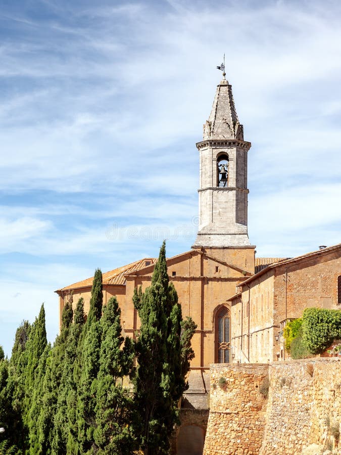 Pienza Church stock image. Image of countryside, landscape - 35463473