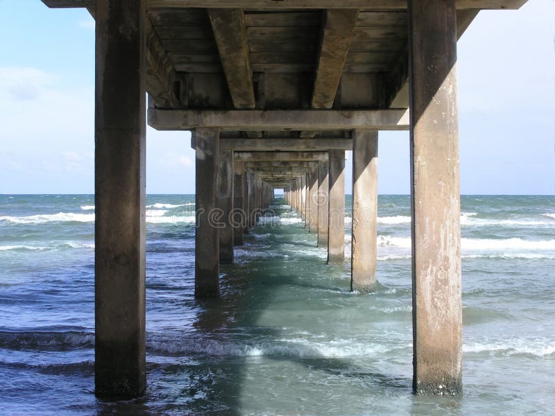 Pier stock image. Image of concrete, blue, structures, ocean - 23293
