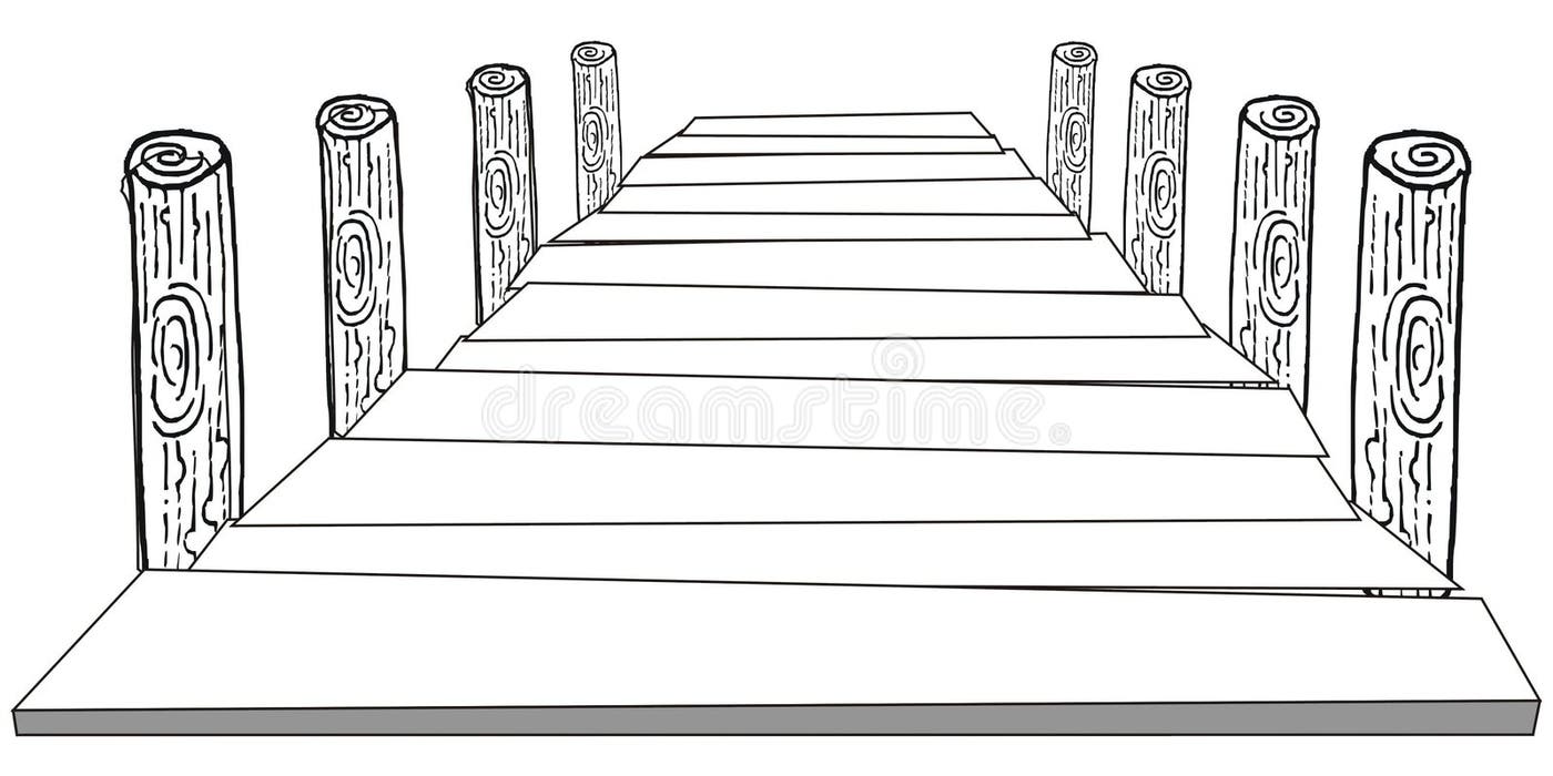 Wood Pier Drawing Stock Illustrations – 319 Wood Pier Drawing Stock ...