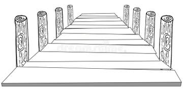 Wood Pier Drawing Stock Illustrations – 319 Wood Pier Drawing Stock ...