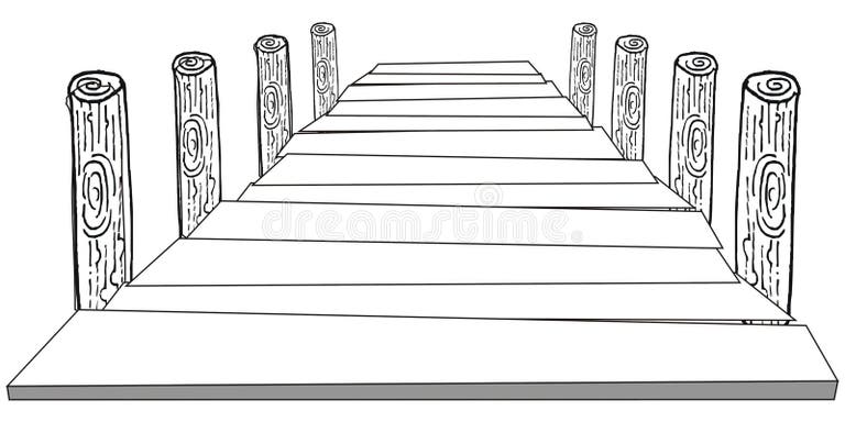 Wood Pier Drawing Stock Illustrations – 319 Wood Pier Drawing Stock ...