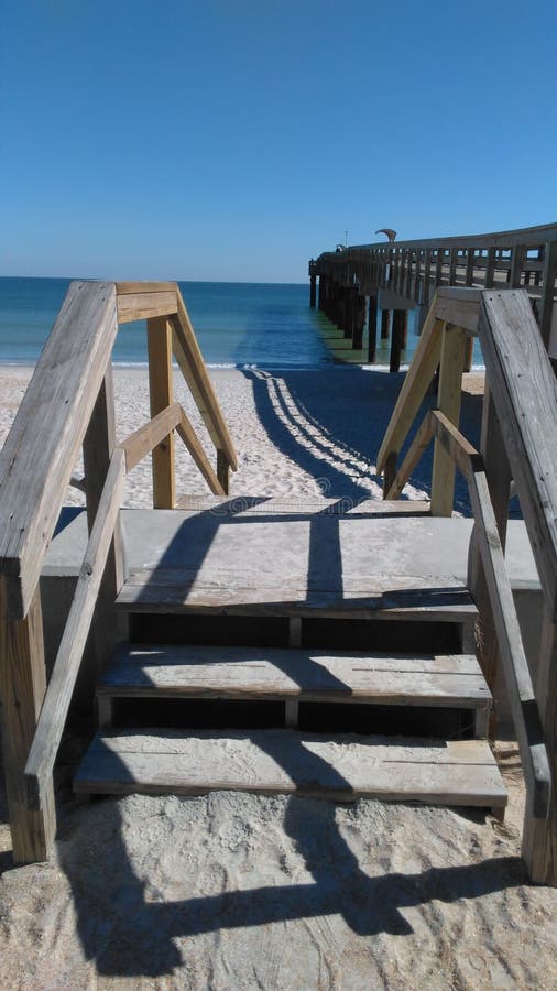 Pier stock photo. Image of ocean, water, stairs, pier - 89778066