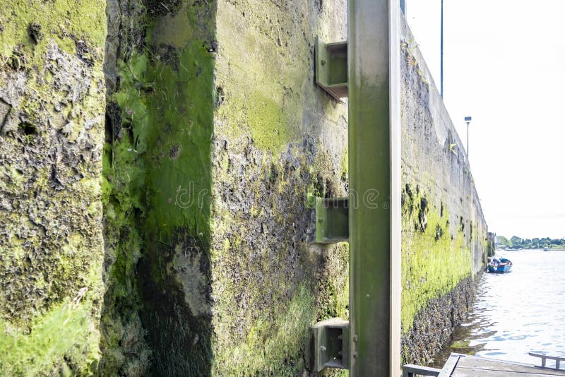 The Pier at Ballina Harbour in County Mayo - Ireland Stock Image ...