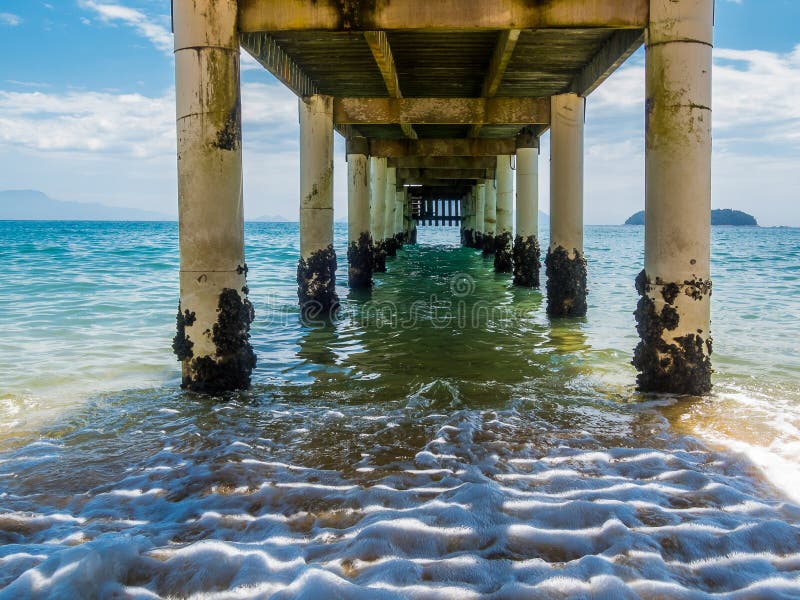 Pier in Brazil stock photo. Image of water, warm, clear - 52212262