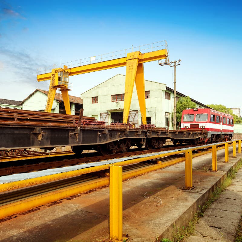Pier and bridge crane stock image. Image of machine, docks - 44309983