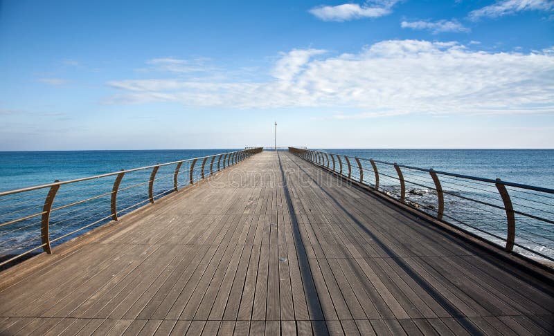 Pier in Ceriale (Italy) stock image. Image of sunny, boardwalk - 22932393