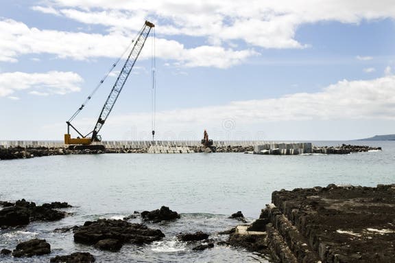 Pier construction stock photo. Image of development, industry - 3391788