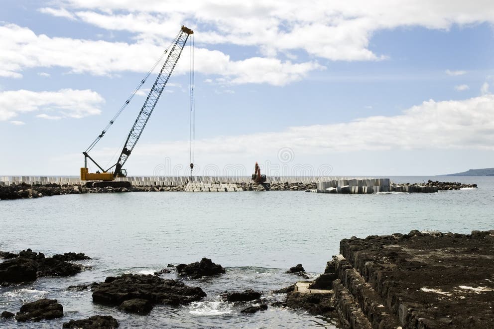 Pier construction stock photo. Image of development, industry - 3391788