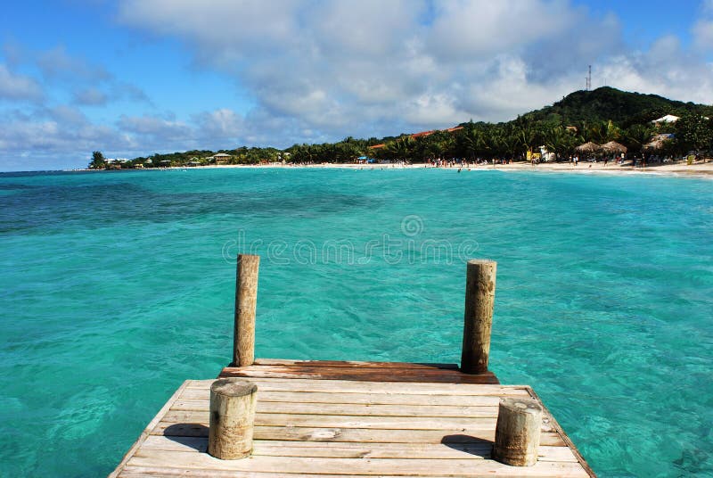 At the Pier End stock image. Image of view, caribbean - 4309607