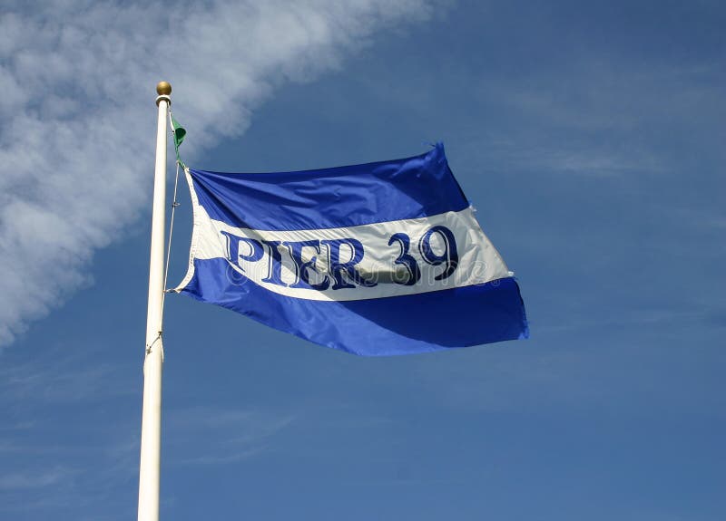 Pier Flag stock photo. Image of visit, blowing, white, travel - 793346