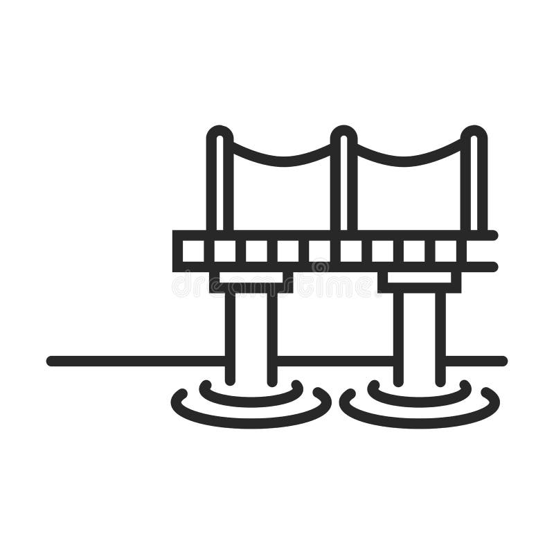 Pier Icon. Filled Pier Icon For Website Design And Mobile, App ...