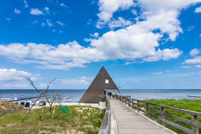 The Pier in Koserow on the Island Usedom Stock Photo - Image of germany ...
