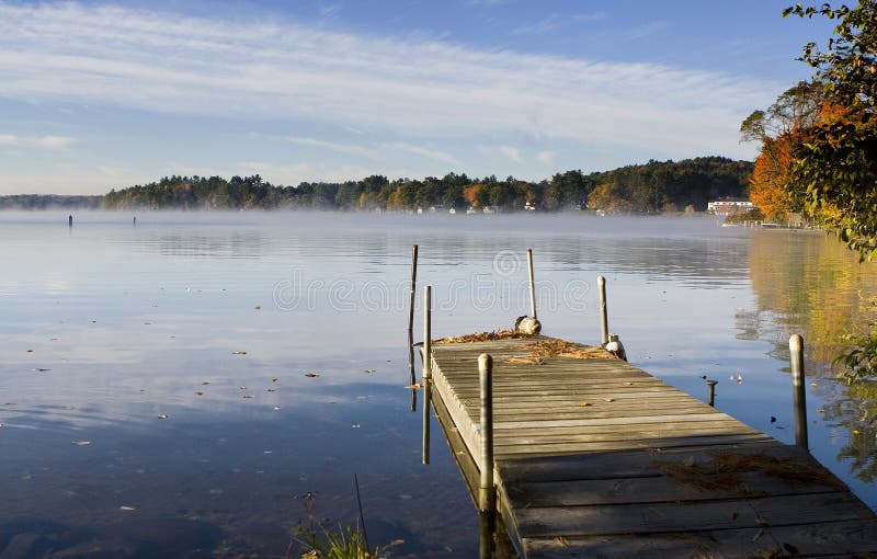 Pier on Lake stock image. Image of pier, lake, shore, reflection - 566433