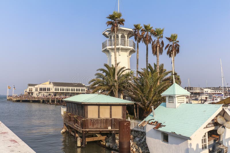 Pier 39 Lighthouse View in San Francisco Daytime Editorial Image ...