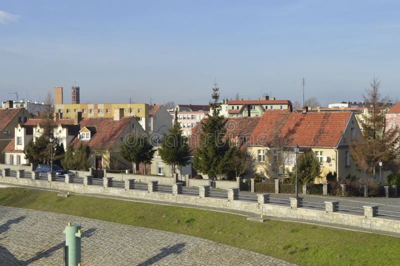 Pier in Nowa Sol stock photo. Image of harbor, city - 107140896