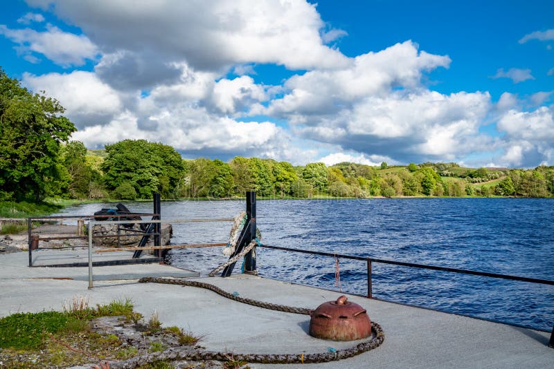 The Pier at Parke S Castle in County Leitrim, Ireland Stock Image ...
