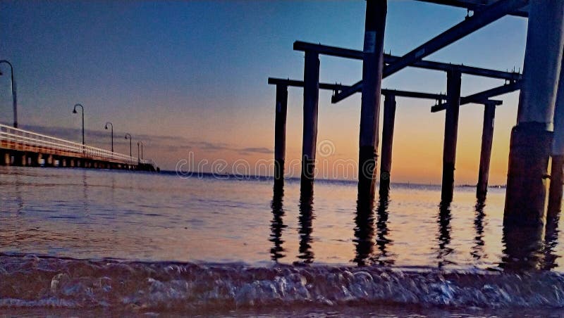 Pier at port Melbourne stock photo. Image of port, pier - 156683458