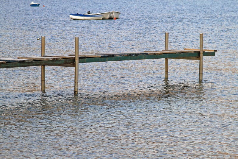Pier in Sae stock image. Image of harbour, platform - 127528067