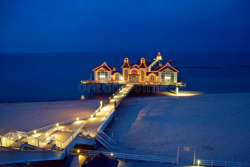 A pier on Rugia island stock photo. Image of ostsee, blueness - 24397316